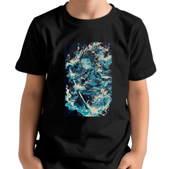 Polera Niñas Equilibrio Visual Tanjiro Kamado Demon Sla - Unika